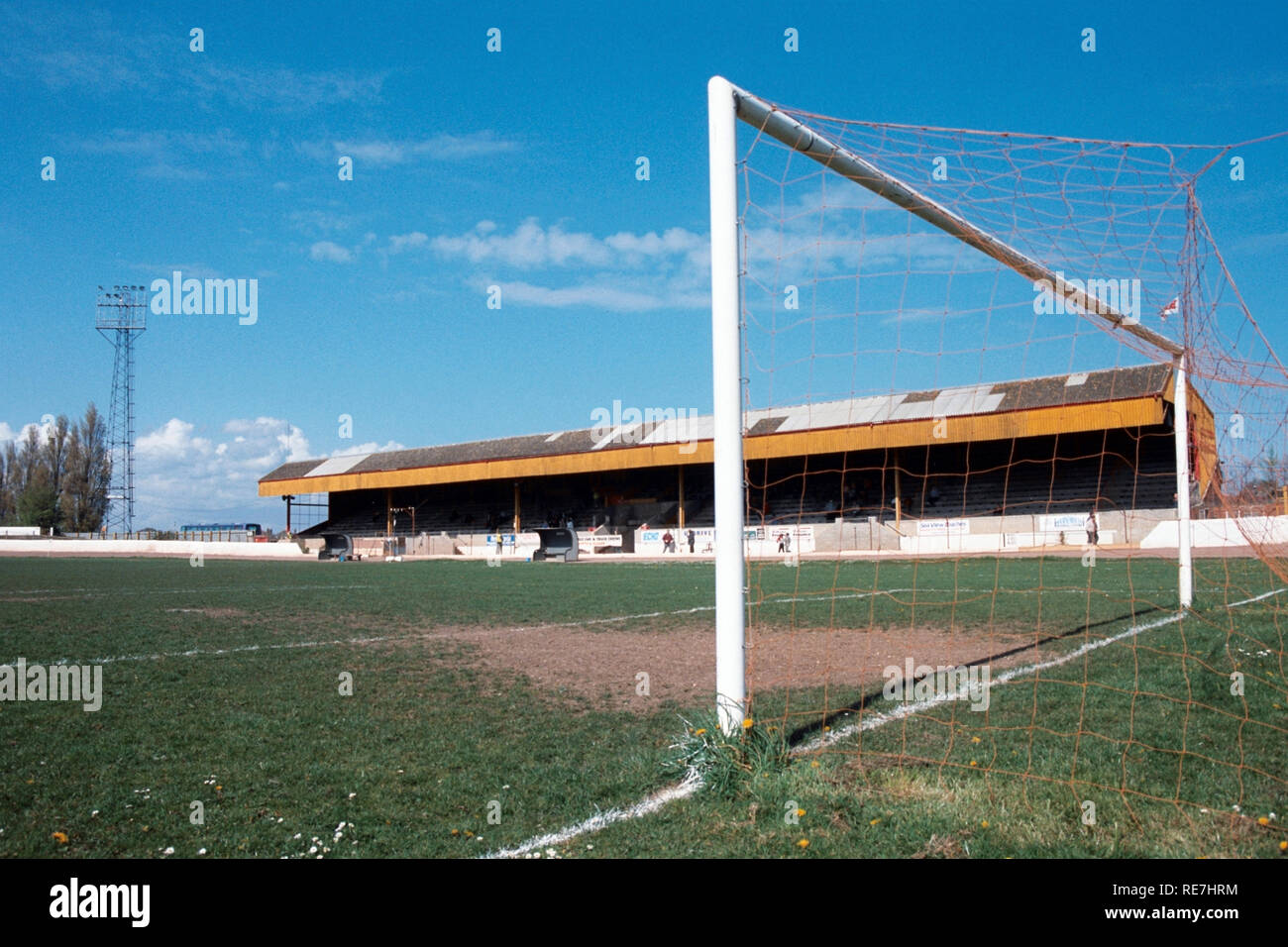 General view of Poole Town FC Football Ground, Poole Stadium, Wimborne ...