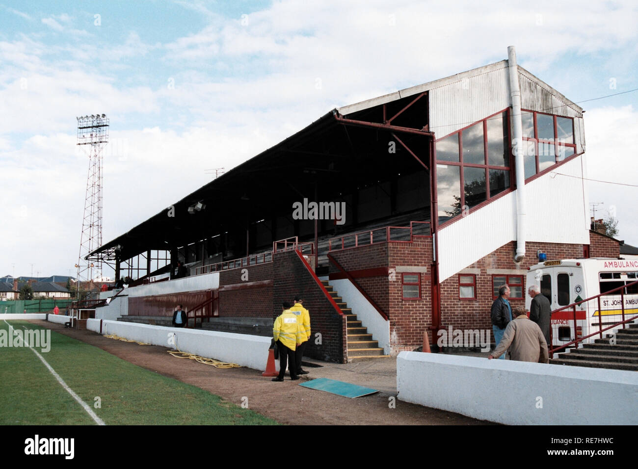 The main stand at Chelmsford City FC Football Ground, New Writtle ...