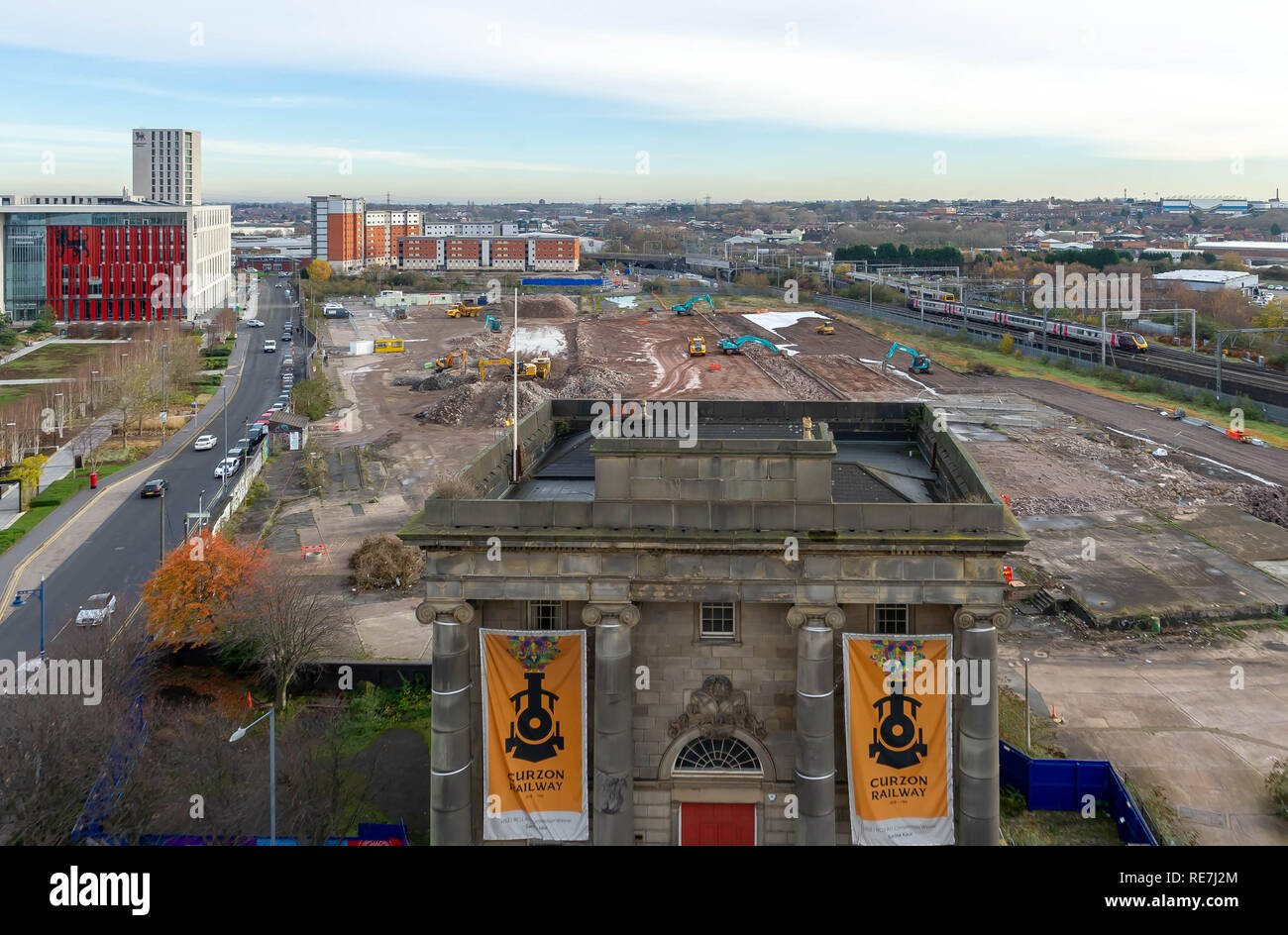 Construction work on the new High Speed 2 station has started at Curzon ...