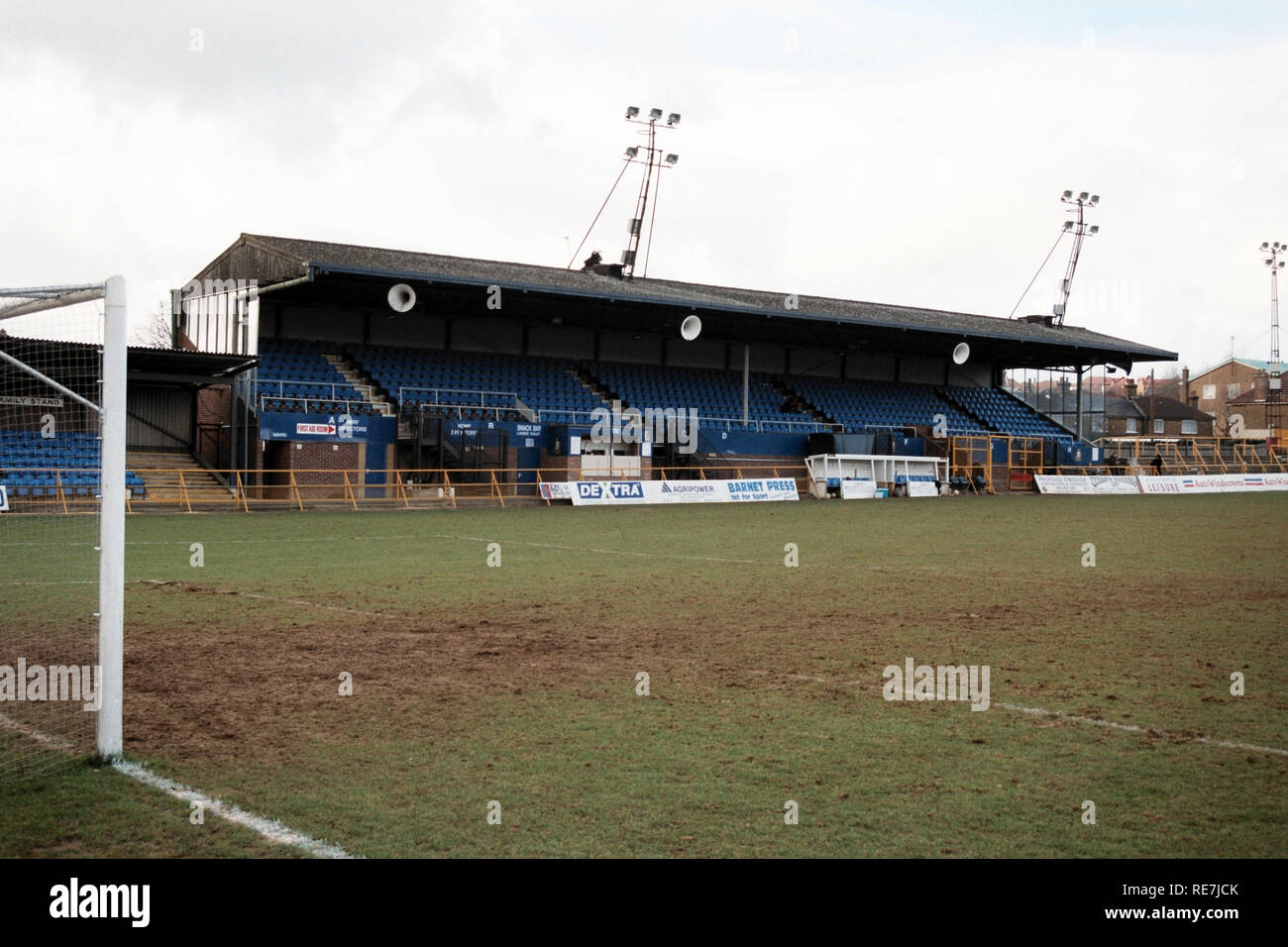 The main stand at Barnet FC Football Ground, Underhill Stadium, Barnet ...