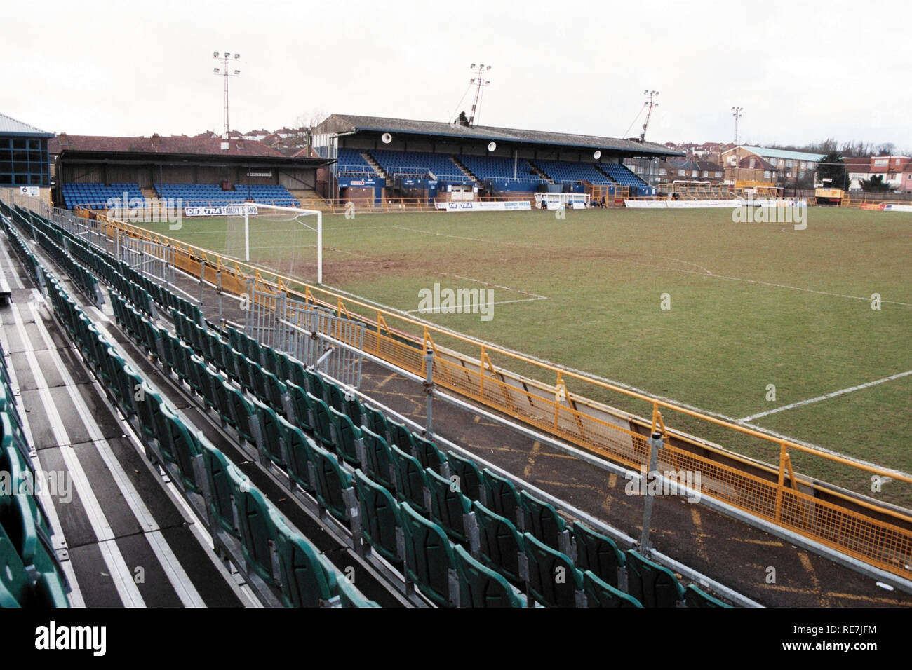 General view of Barnet FC Football Ground, Underhill Stadium, Barnet ...