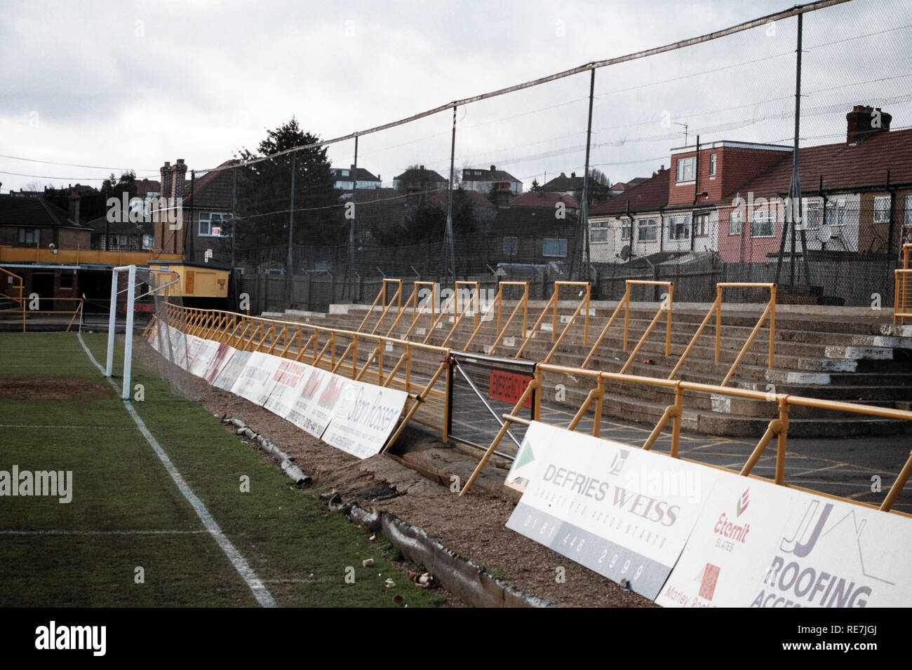 Terracing at Barnet FC Football Ground, Underhill Stadium, Barnet ...