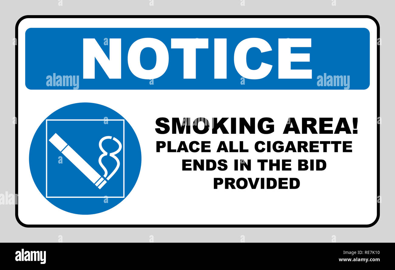 Smoking permitted in this place icon. Smoking area. Round blue sign ...