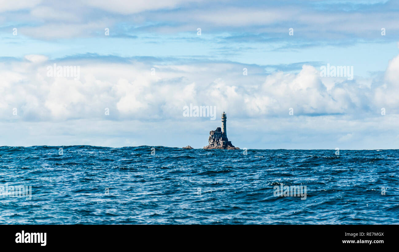 The Fastnet Rock Light Lighthouse off the Atlantic coast of County Cork ...
