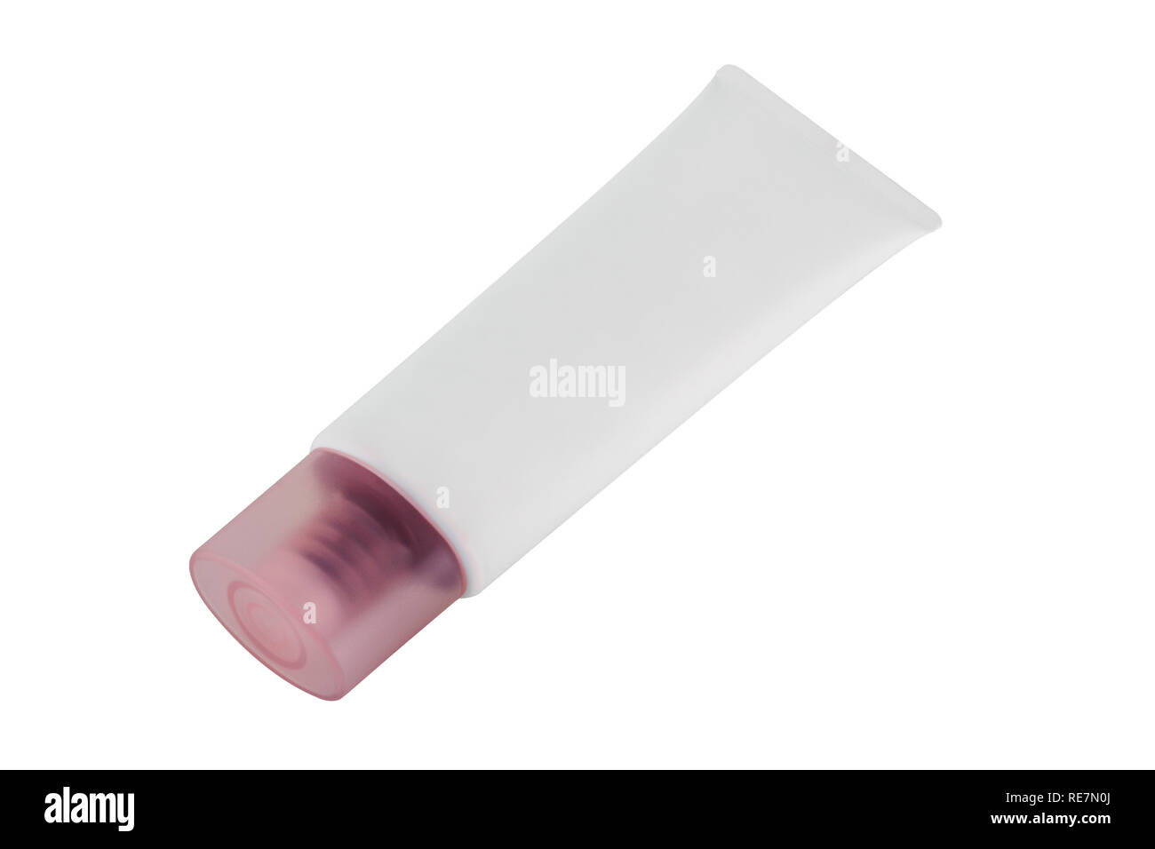 Blank plastic tube hand cream isolated on white background Stock Photo ...