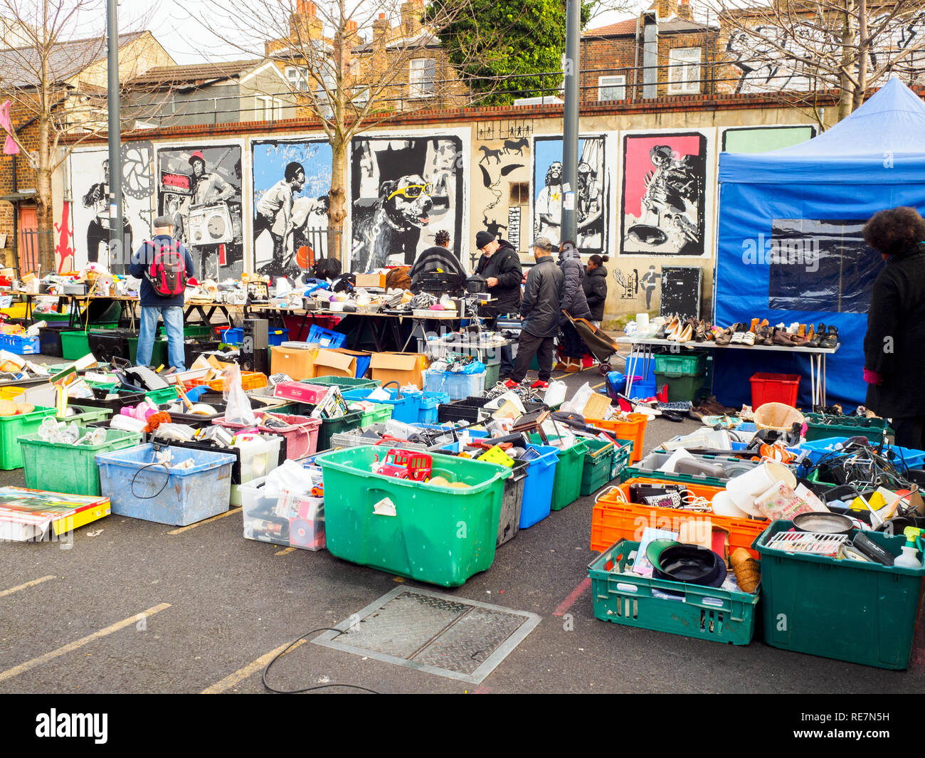 Deptford flea market - South East London, England Stock Photo - Alamy