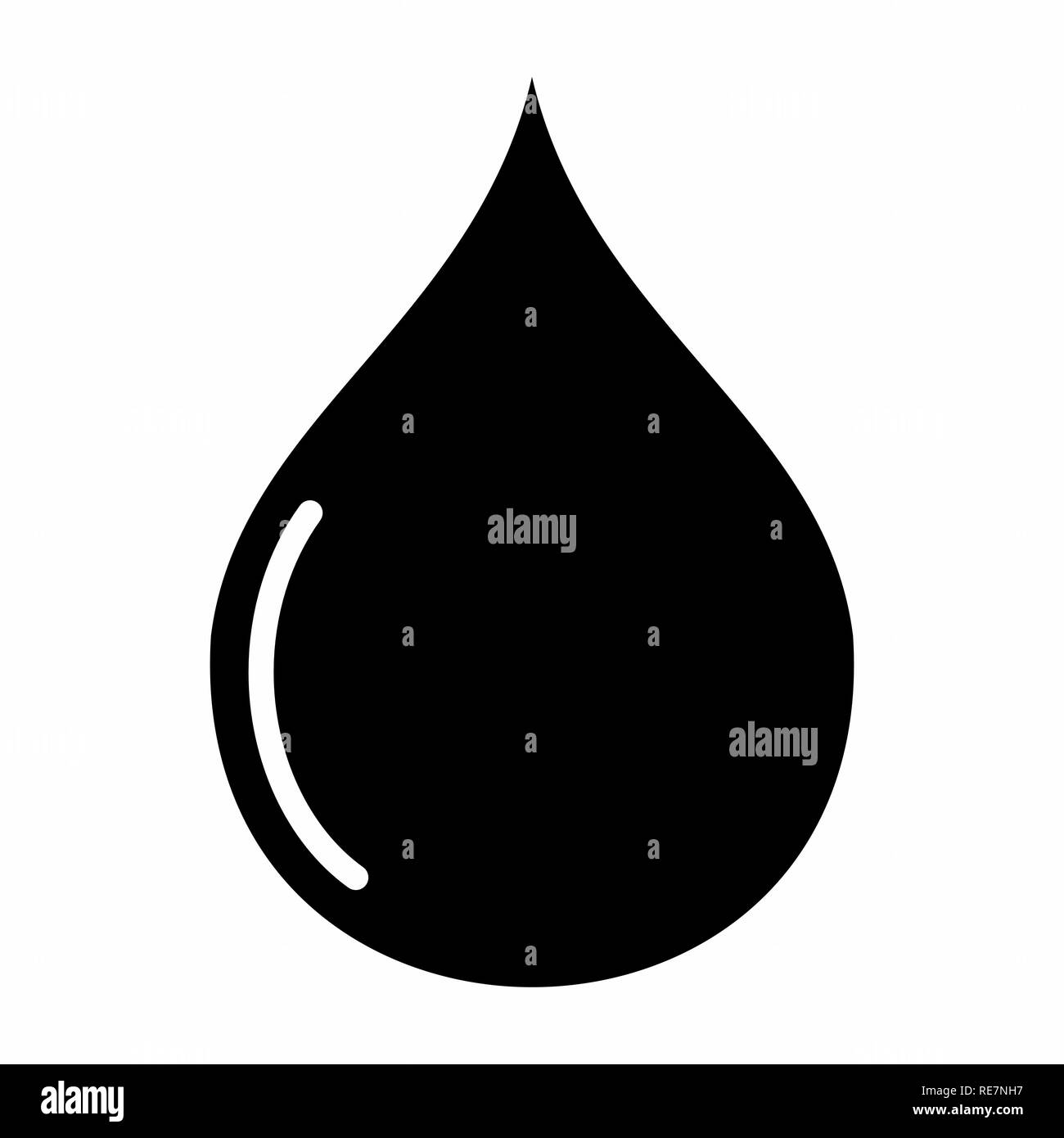 Illustration of an oil drop on white background Stock Vector Image ...