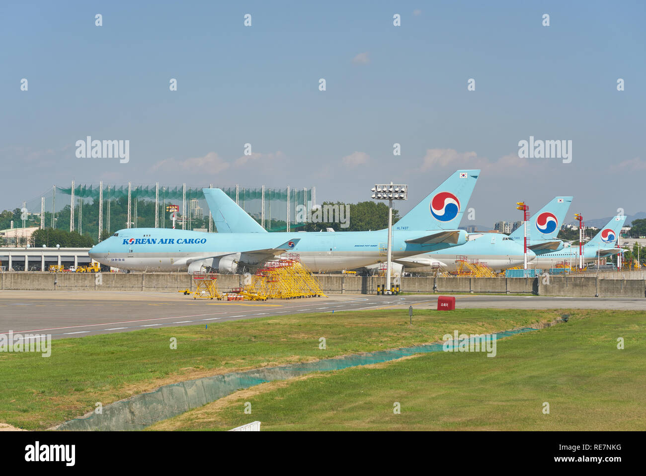 SEOUL, SOUTH KOREA - CIRCA MAY, 2017: Gimpo Airport at daytime. Gimpo ...
