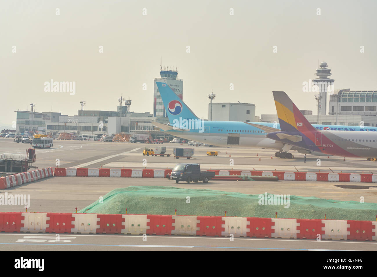 SEOUL, SOUTH KOREA - CIRCA MAY, 2017: Gimpo Airport at daytime. Gimpo ...