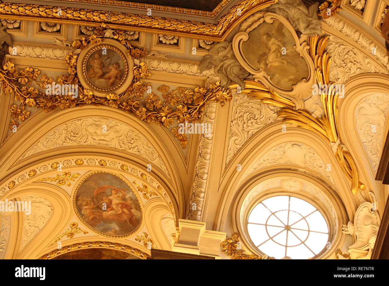 Ceiling inside royal palace madrid hi-res stock photography and images ...