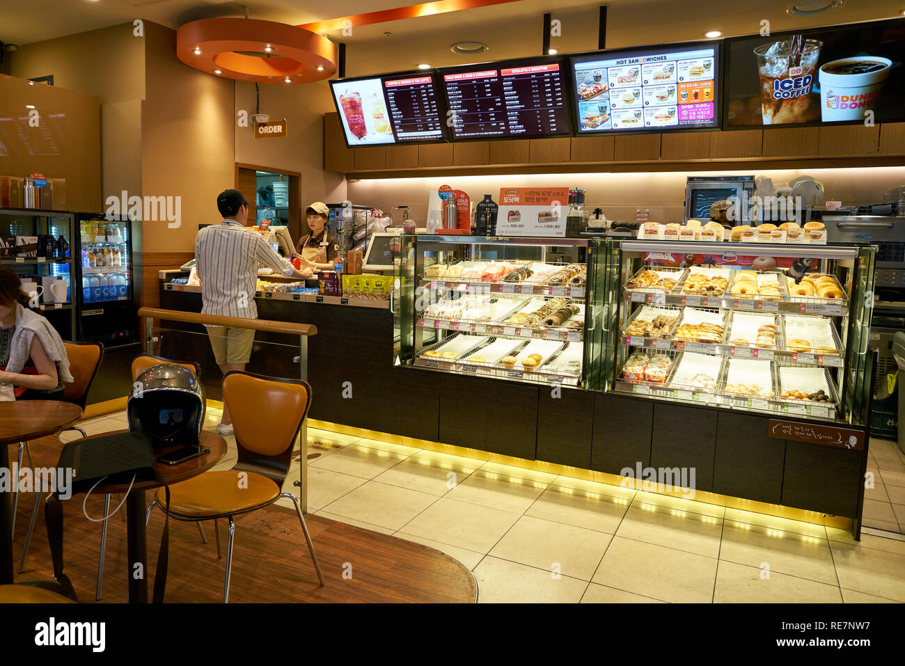 Dunkin store interior hi-res stock photography and images - Alamy