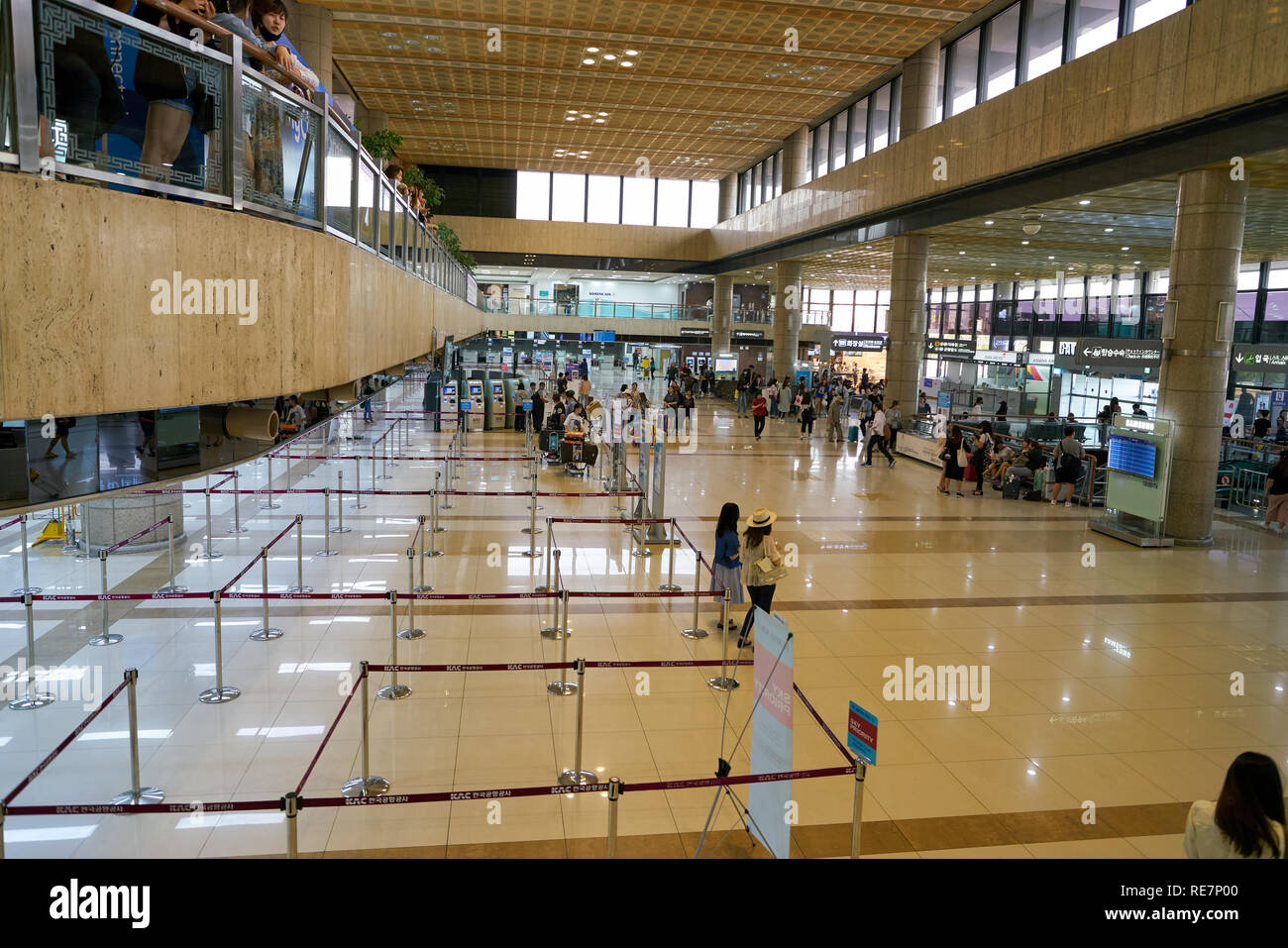SEOUL, SOUTH KOREA - CIRCA MAY, 2017: inside Gimpo Airport ...