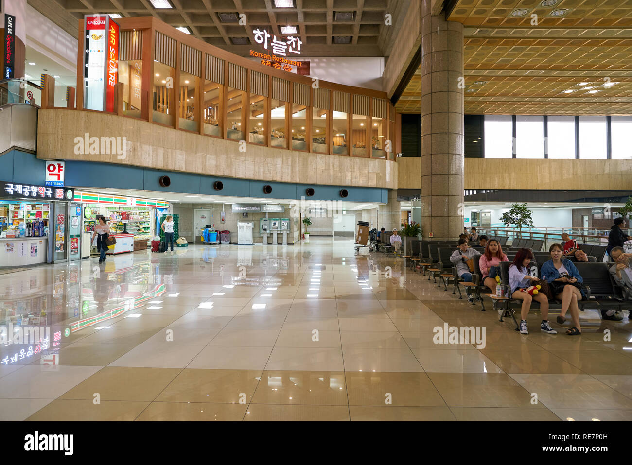 SEOUL, SOUTH KOREA - CIRCA MAY, 2017: inside Gimpo Airport ...