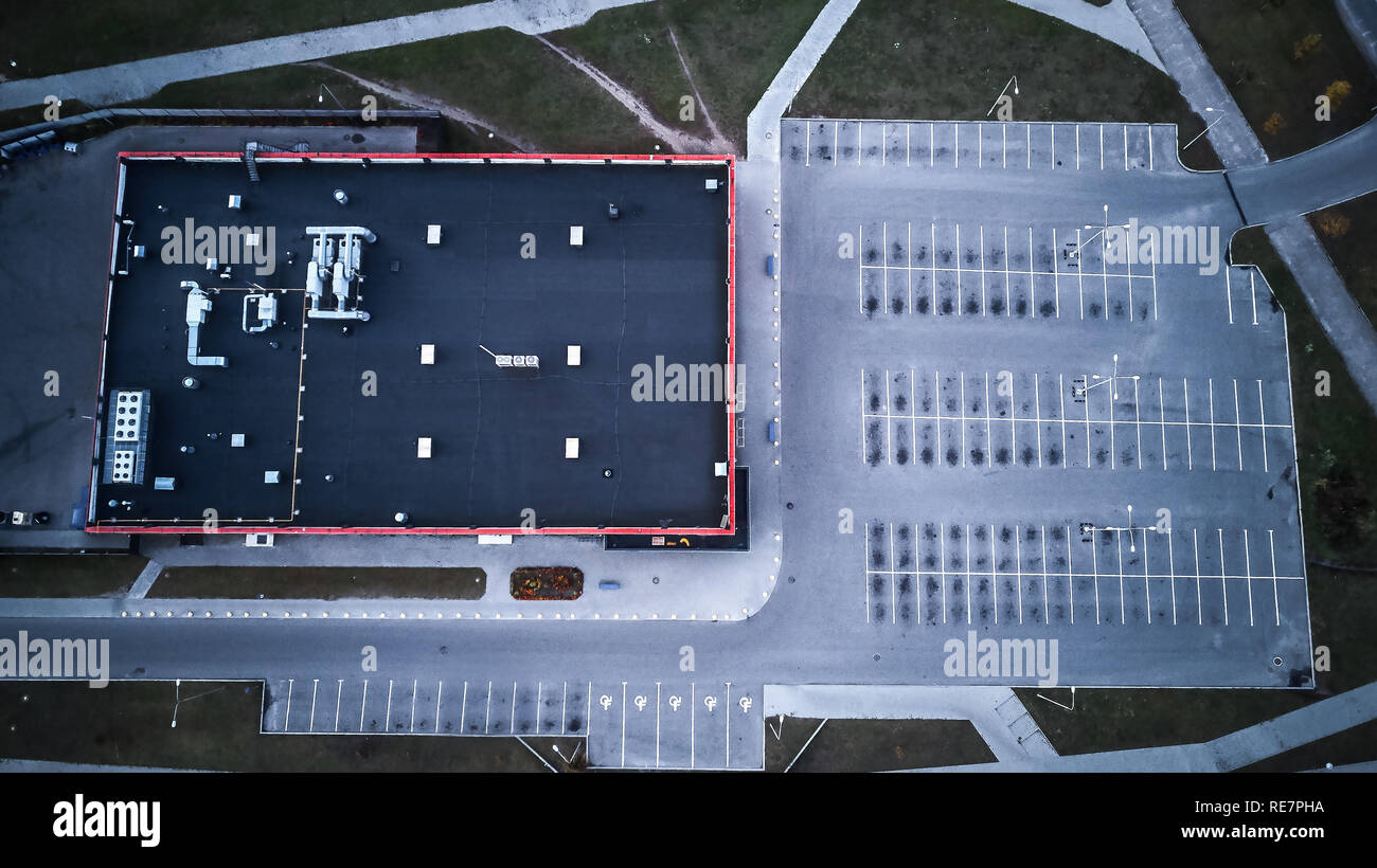 shopping center top view Stock Photo - Alamy
