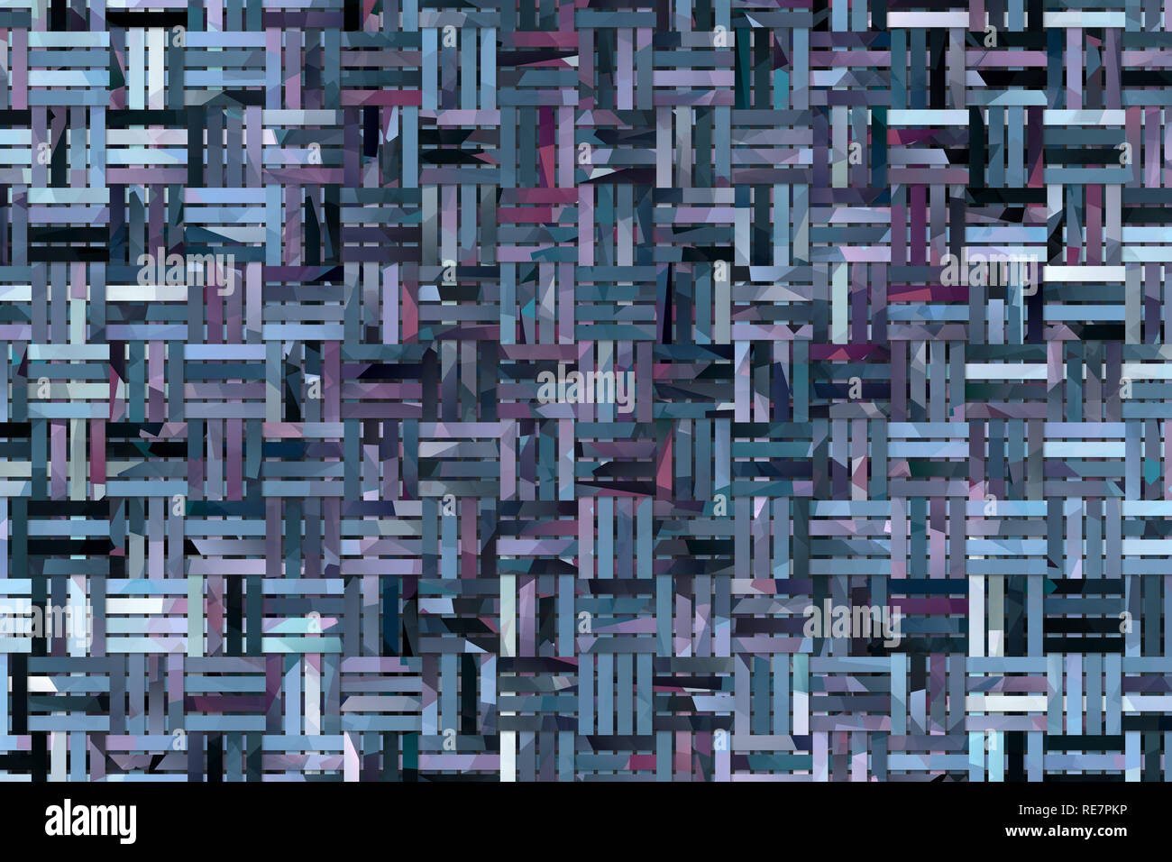 Abstract illustrations of woven mat, conceptual. For design background ...