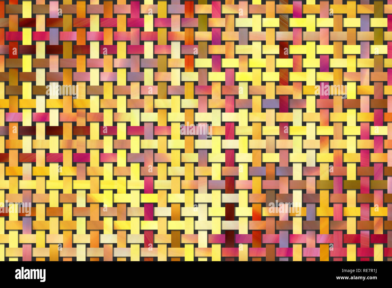 Abstract illustrations of woven mat, conceptual. For design background ...