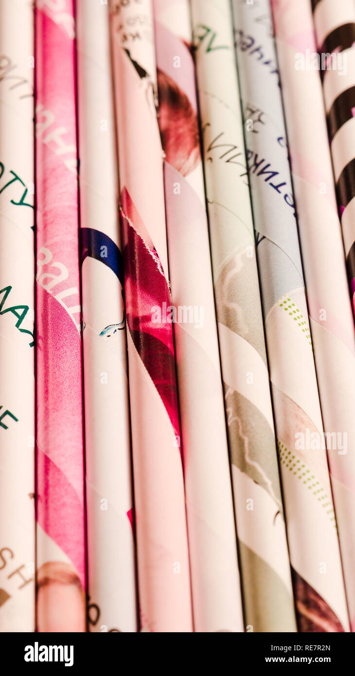 Paper tubes background Stock Photo - Alamy