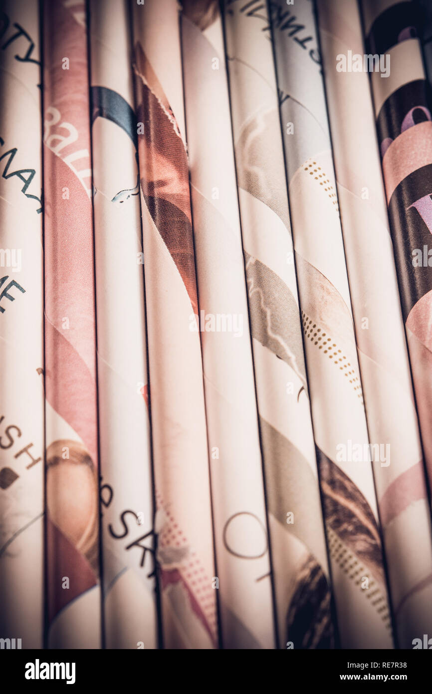 Paper tubes background Stock Photo - Alamy