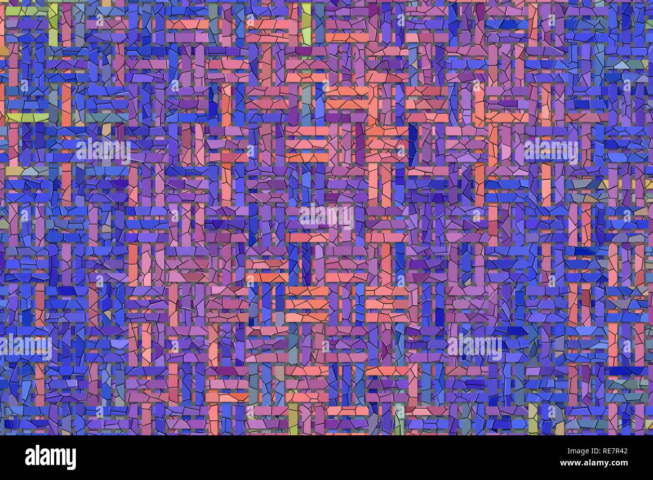 Decorative and rattan woven mat illustrations. For design texture ...