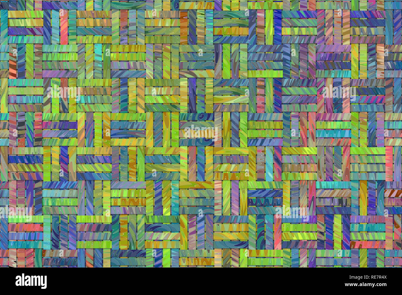 Abstract illustrations of woven mat, conceptual. For design background ...