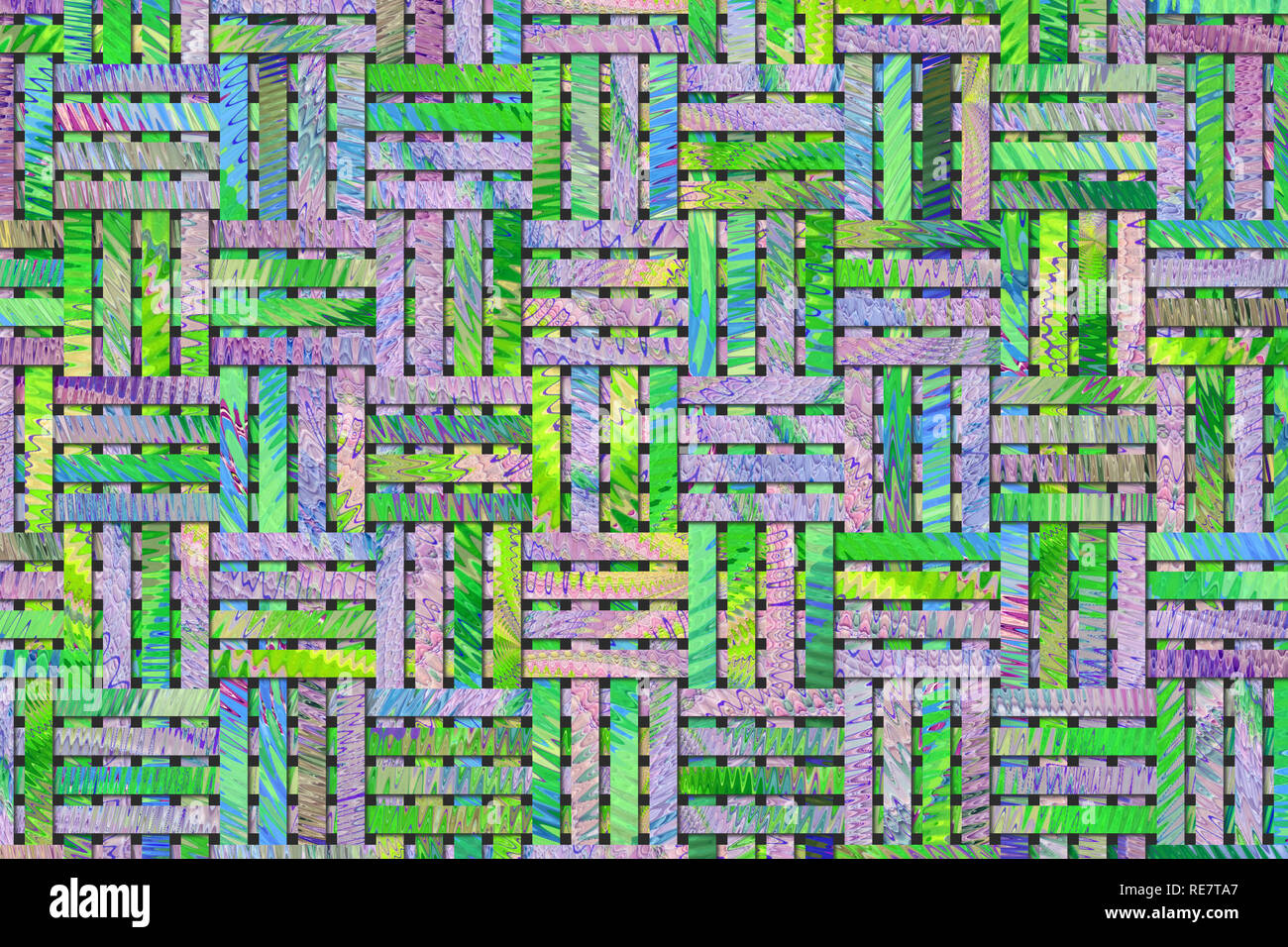 Abstract illustrations of woven mat, conceptual. For design background ...