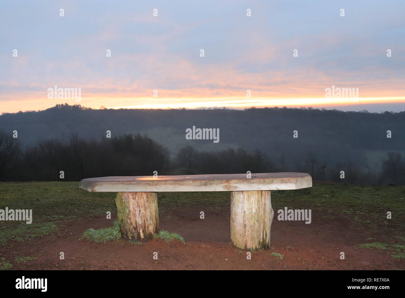 Bench With a View Stock Photo - Alamy