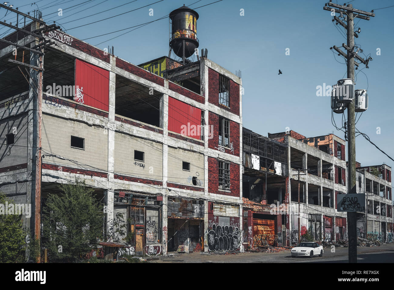 Detroit, Michigan, United States - October 2018: Outside view of the ...
