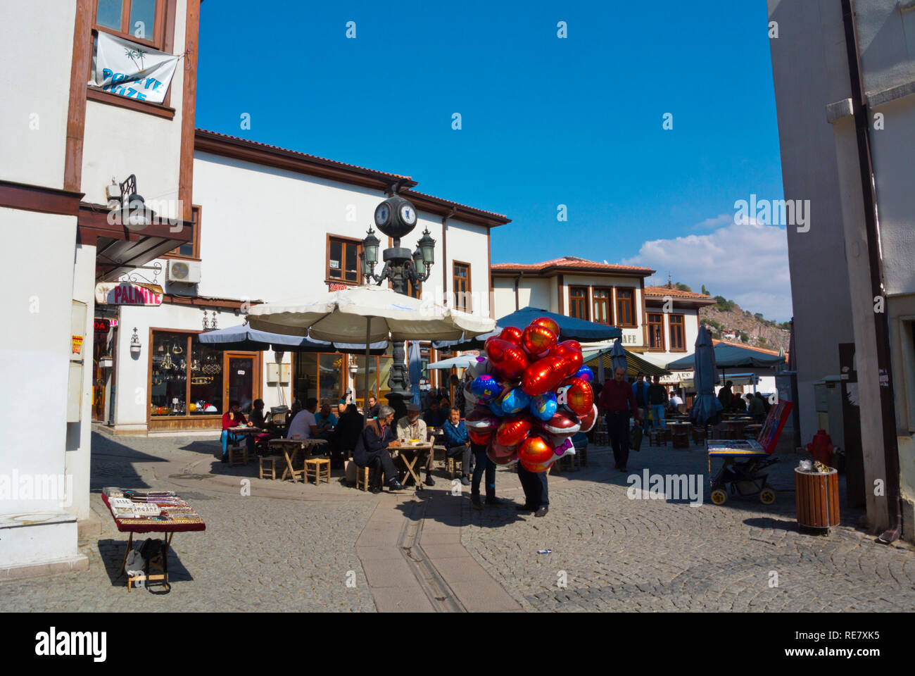 Restored and rebuilt Ottoman style area, at Balaban mosque, Ulus ...