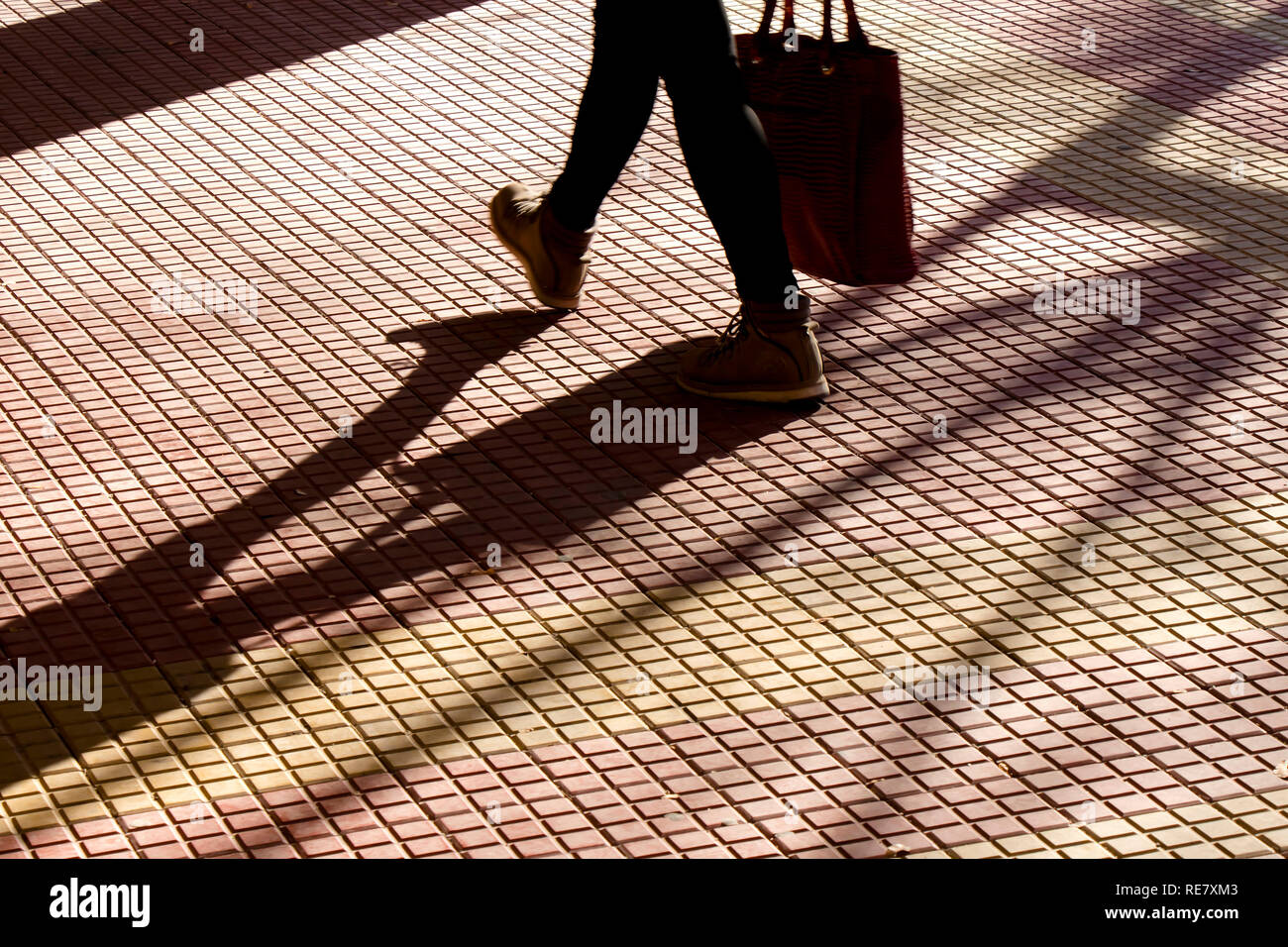 Teen shadow pavement hi-res stock photography and images - Alamy