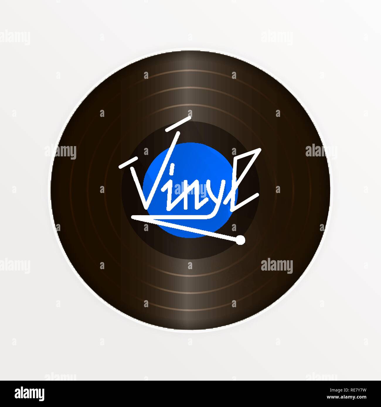 Vector Illustration Of Vinyl. Logo For Your Website Stock Vector Image ...
