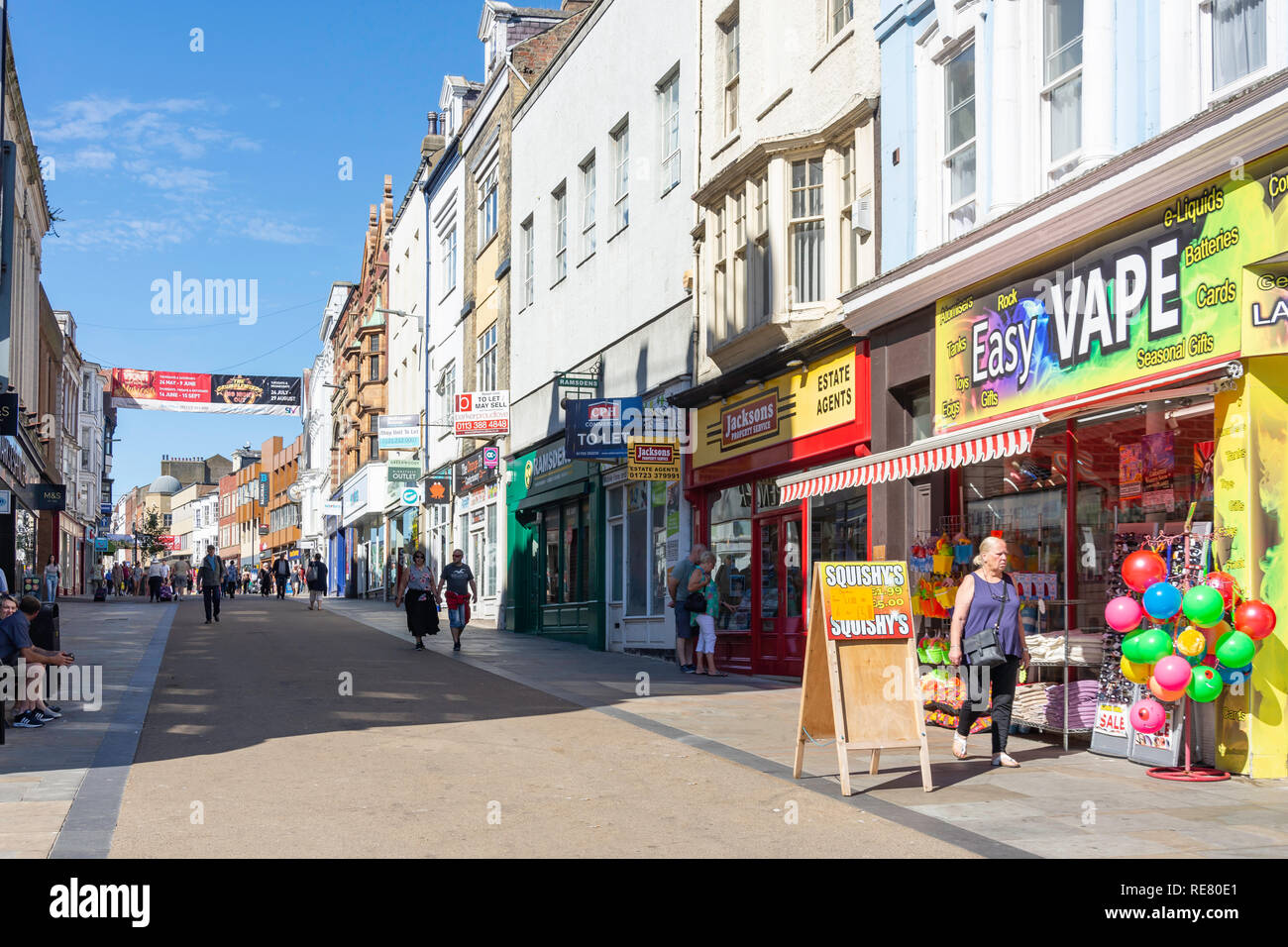 Newborough, Scarborough, North Yorkshire, England, United Kingdom Stock ...