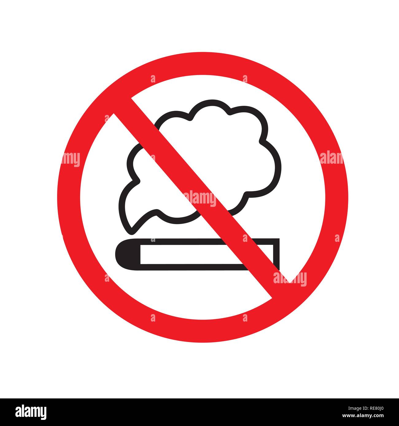 No smoking sign icon vector illustration eps Stock Vector Image & Art ...