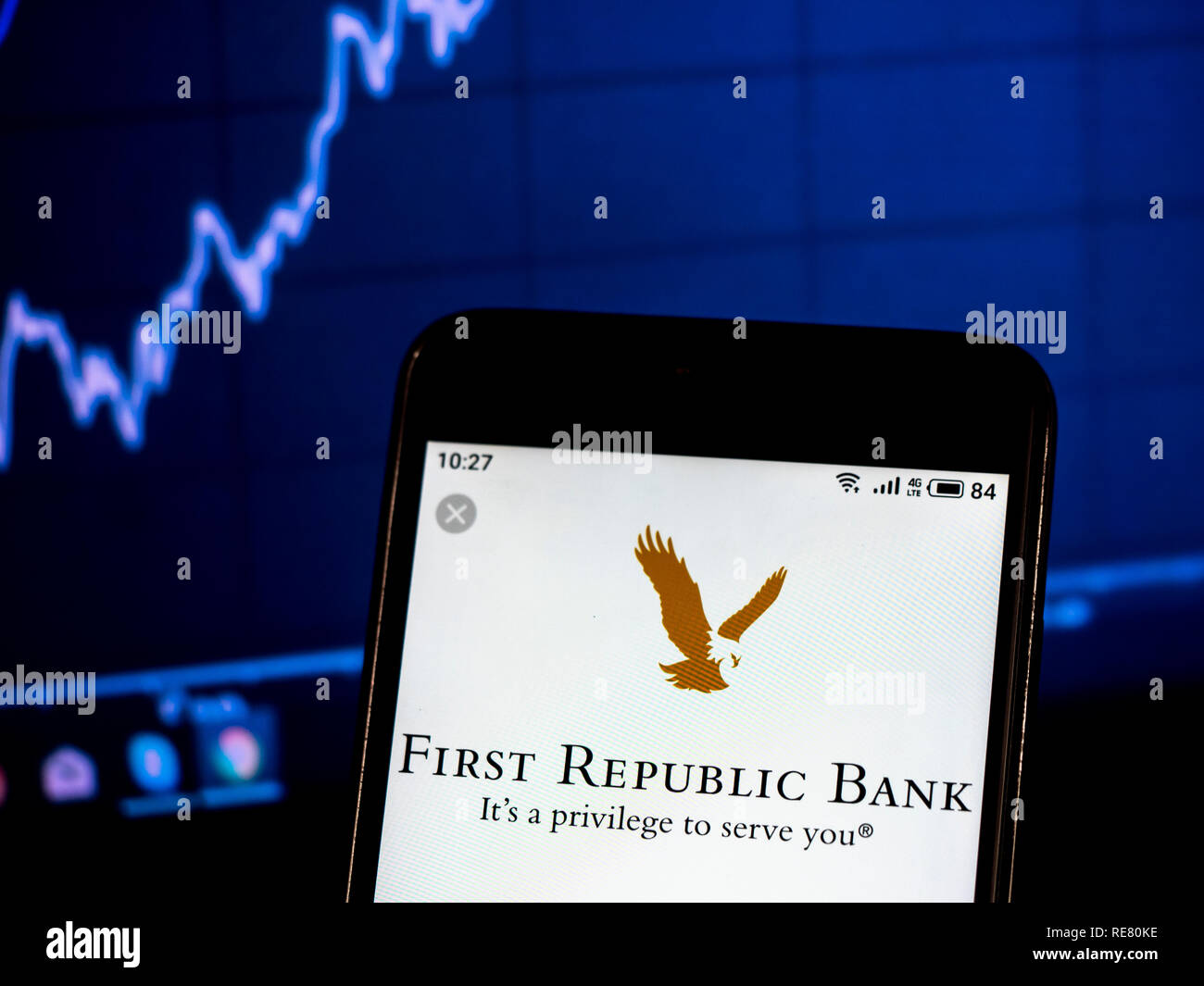 First Republic Bank logo seen displayed on smart phone Stock Photo - Alamy