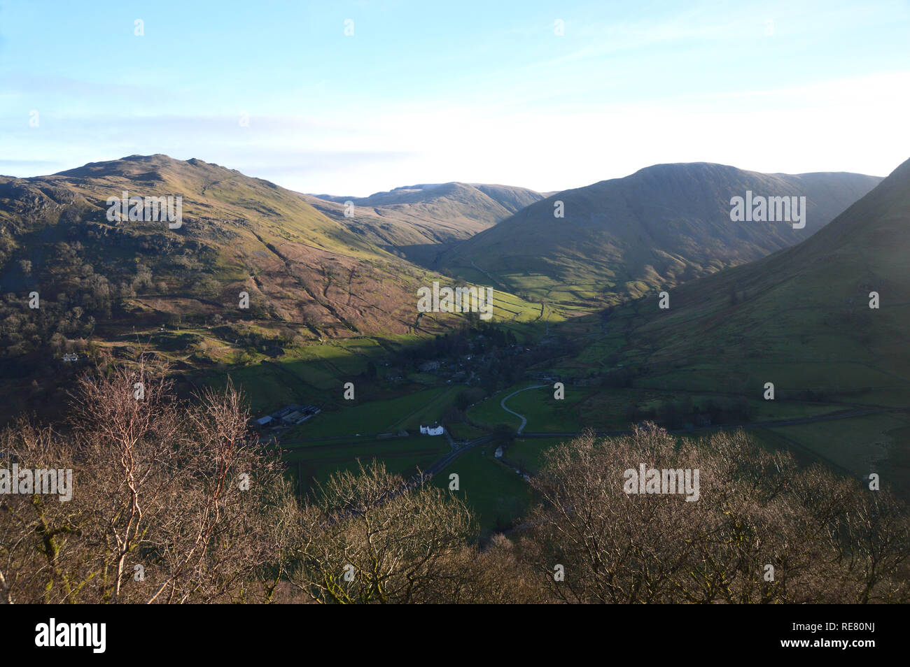 The Wainwrights Brock Crags,The Knott & Grey Crag from the Woods below ...