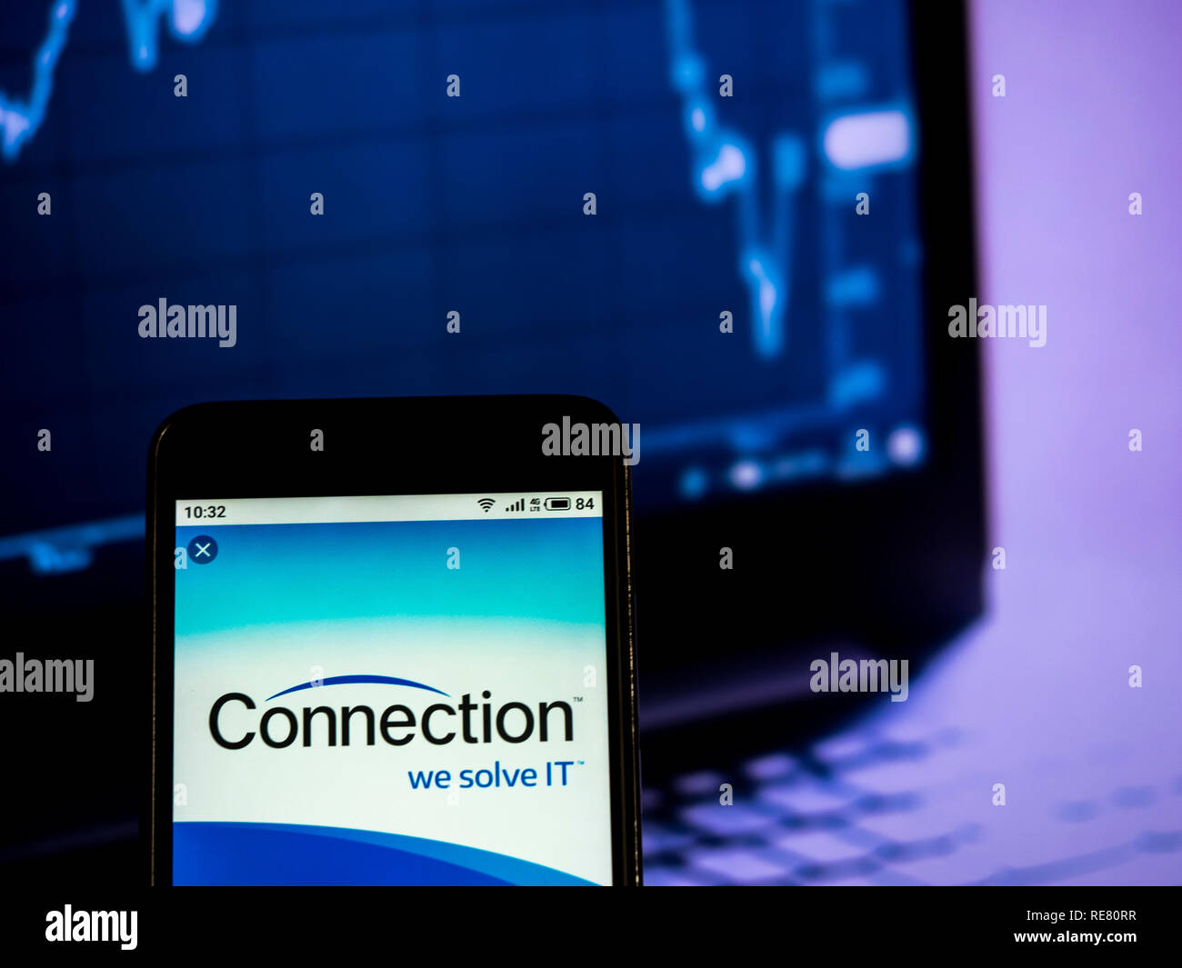 PC Connection logo seen displayed on smart phone Stock Photo - Alamy