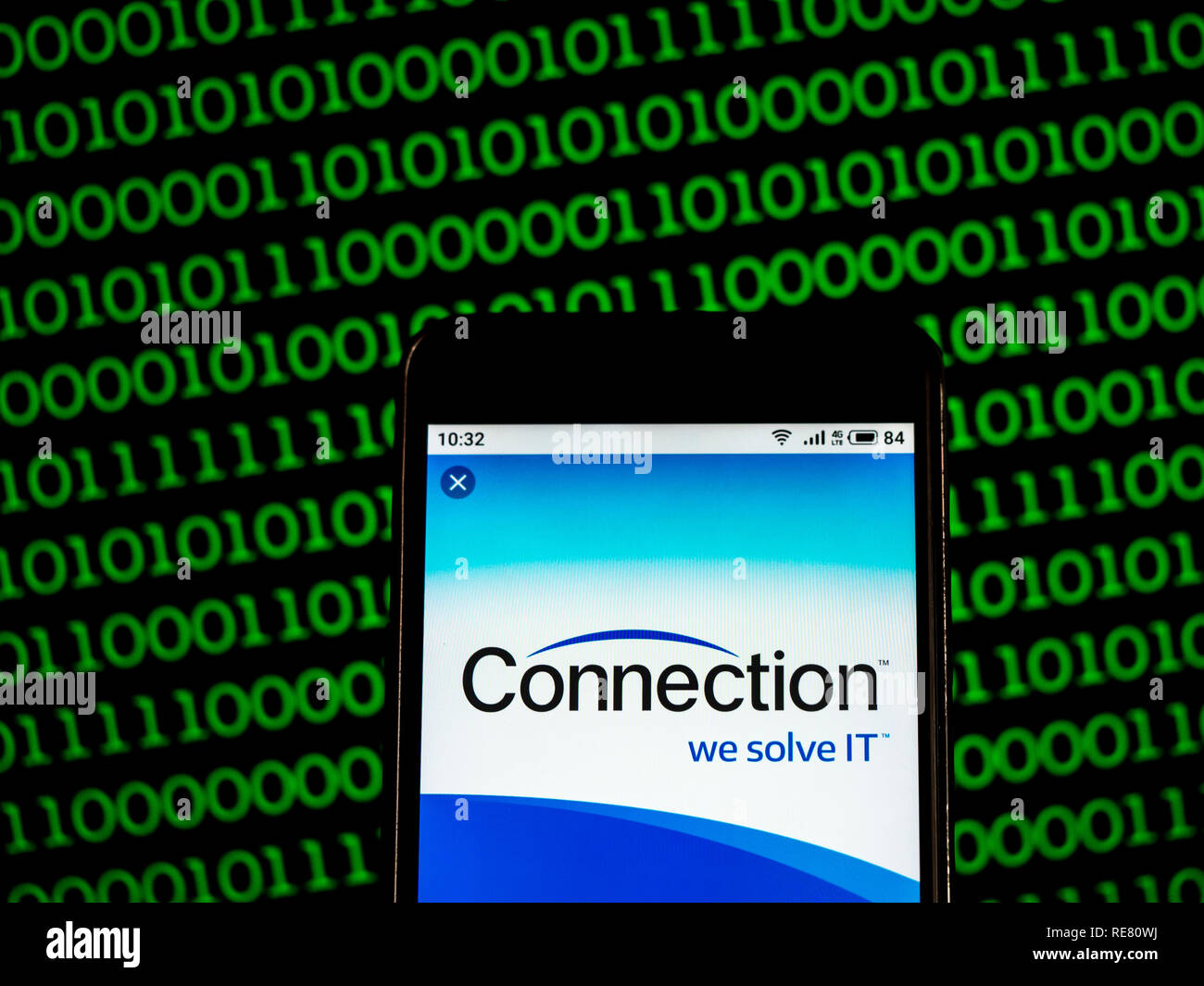 PC Connection logo seen displayed on smart phone Stock Photo - Alamy