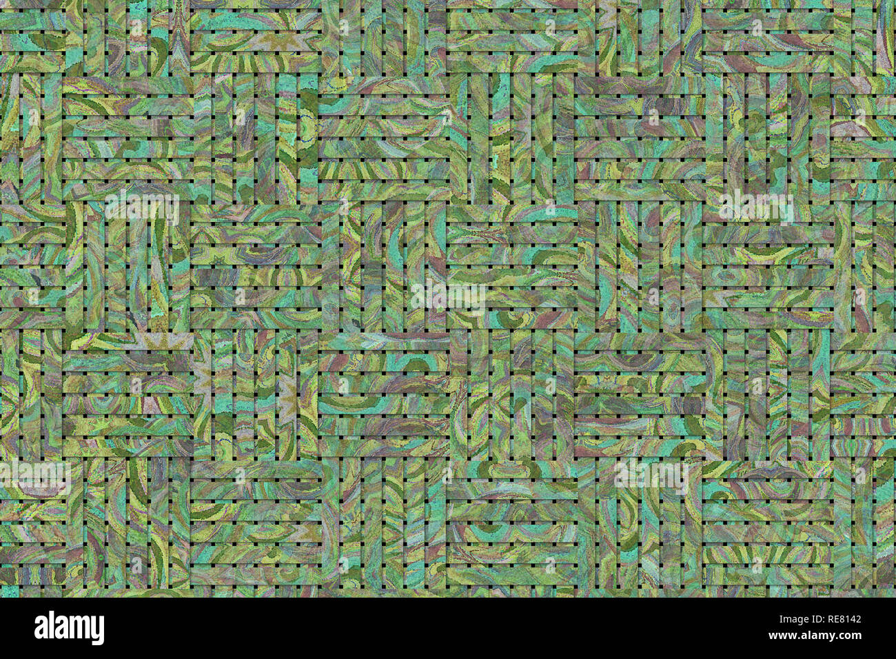 Woven mat background rattan, for graphic design Stock Photo - Alamy