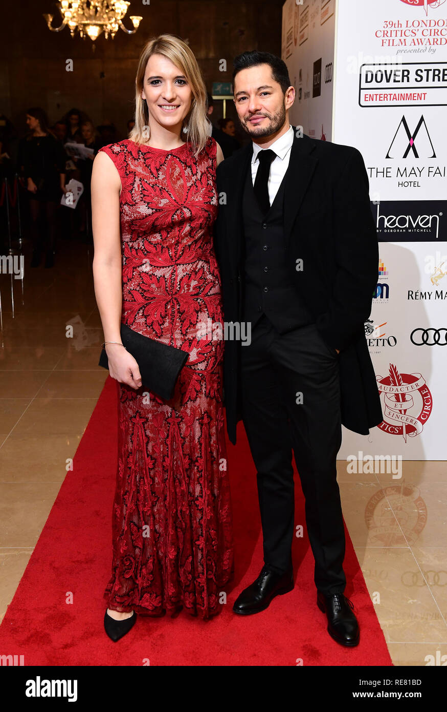 Hannah Winterbourne and Jake Graf (right) attending The annual Critics ... Hannah Winterbourne and Jake Graf (right) attending The annual Critics ...