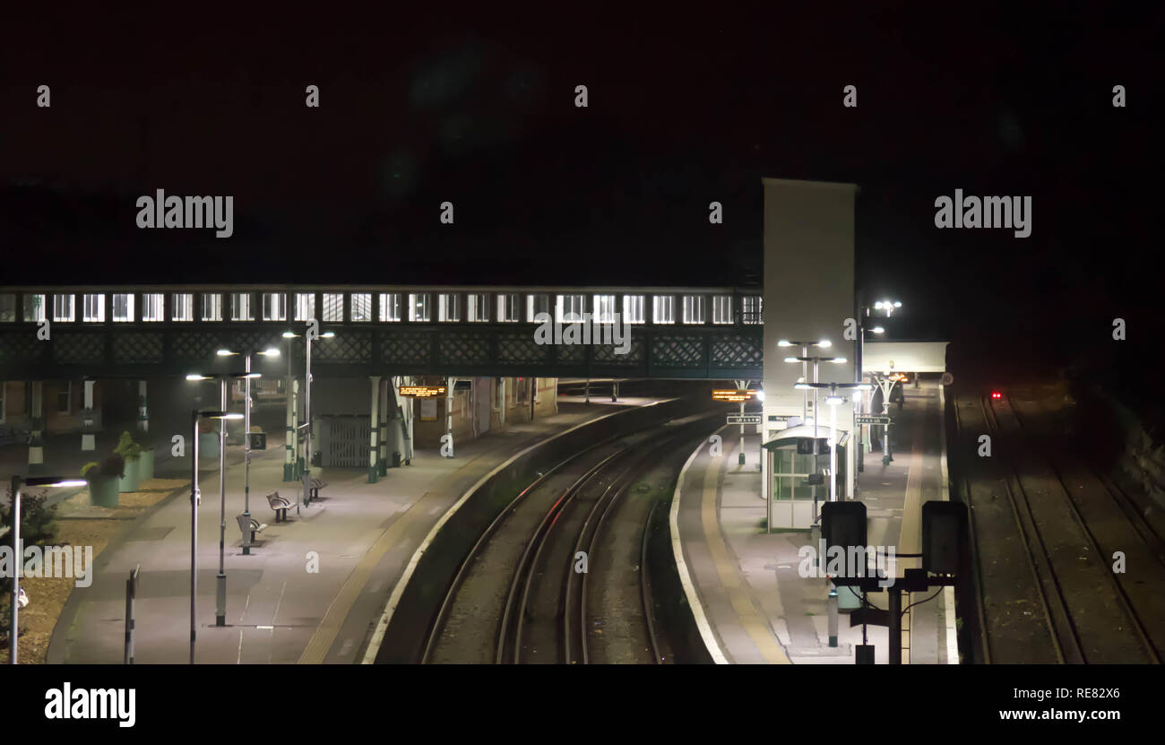 Train station Lewes Stock Photo - Alamy