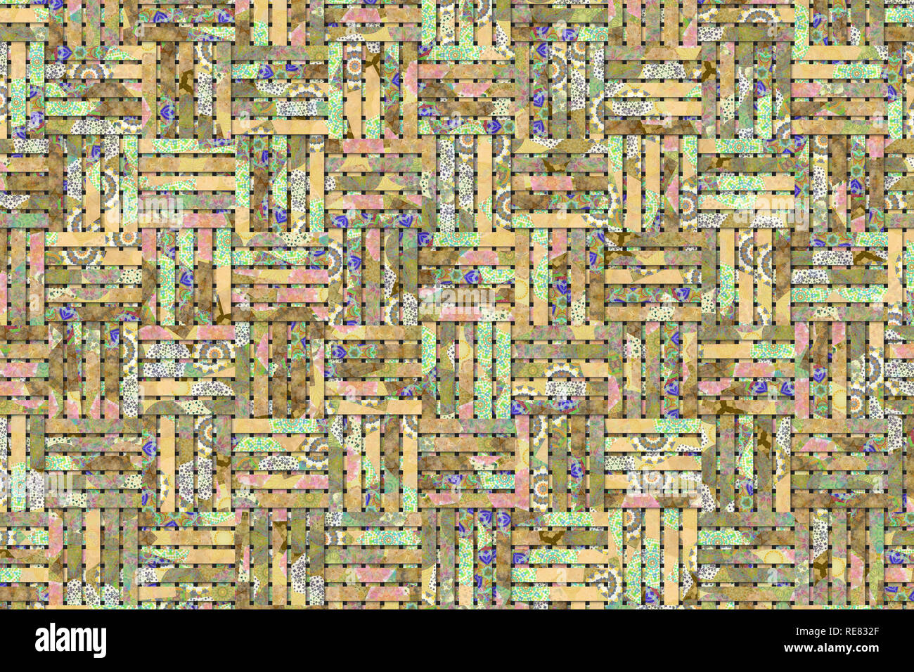 Abstract woven mat illustrations background Stock Photo - Alamy