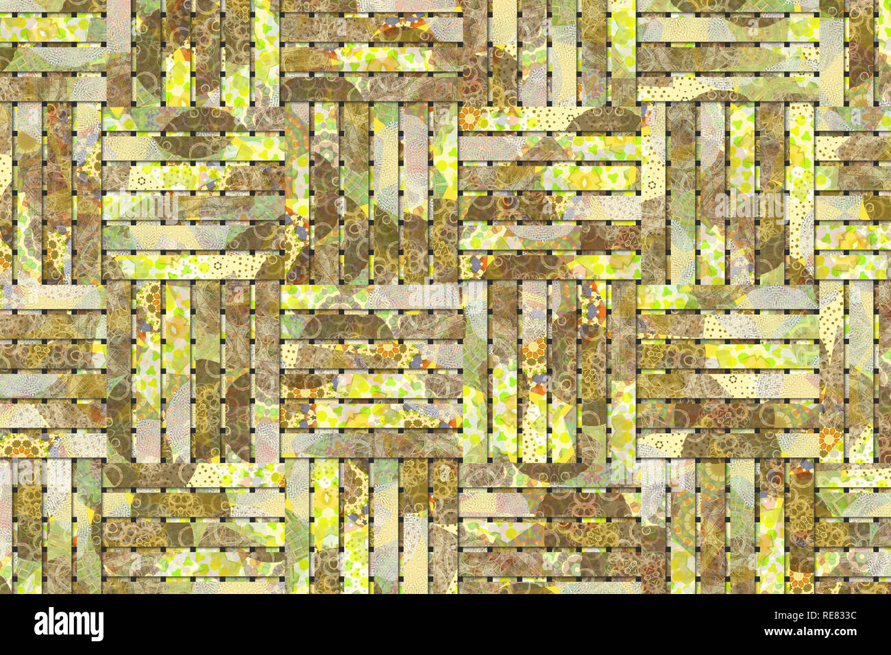 Illustrations of woven mat. For web page, wallpaper, graphic design ...