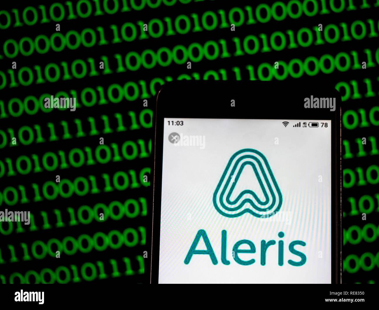 Aleris Corporation Company logo seen displayed on smart phone Stock ...