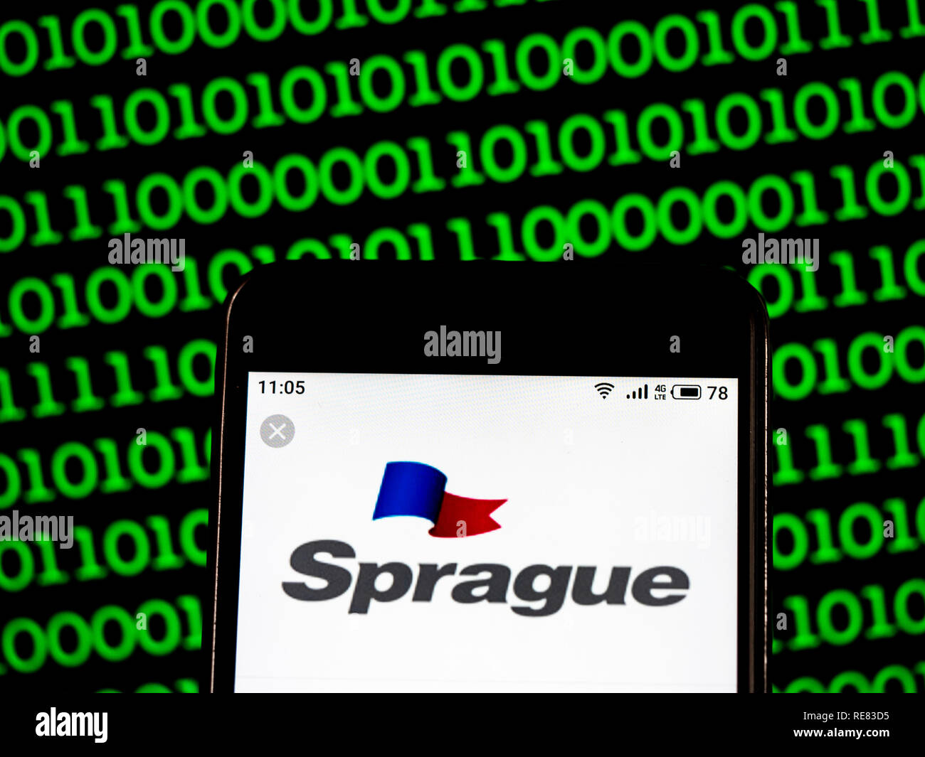 Sprague Resources Company logo seen displayed on smart phone Stock ...