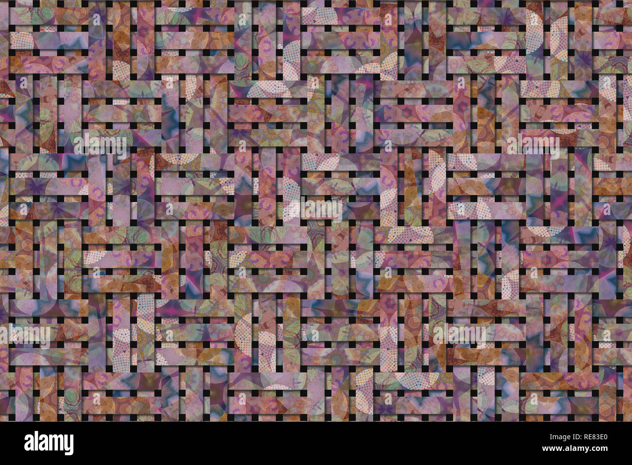 Rattan woven mat illustrations background, for graphic design ...