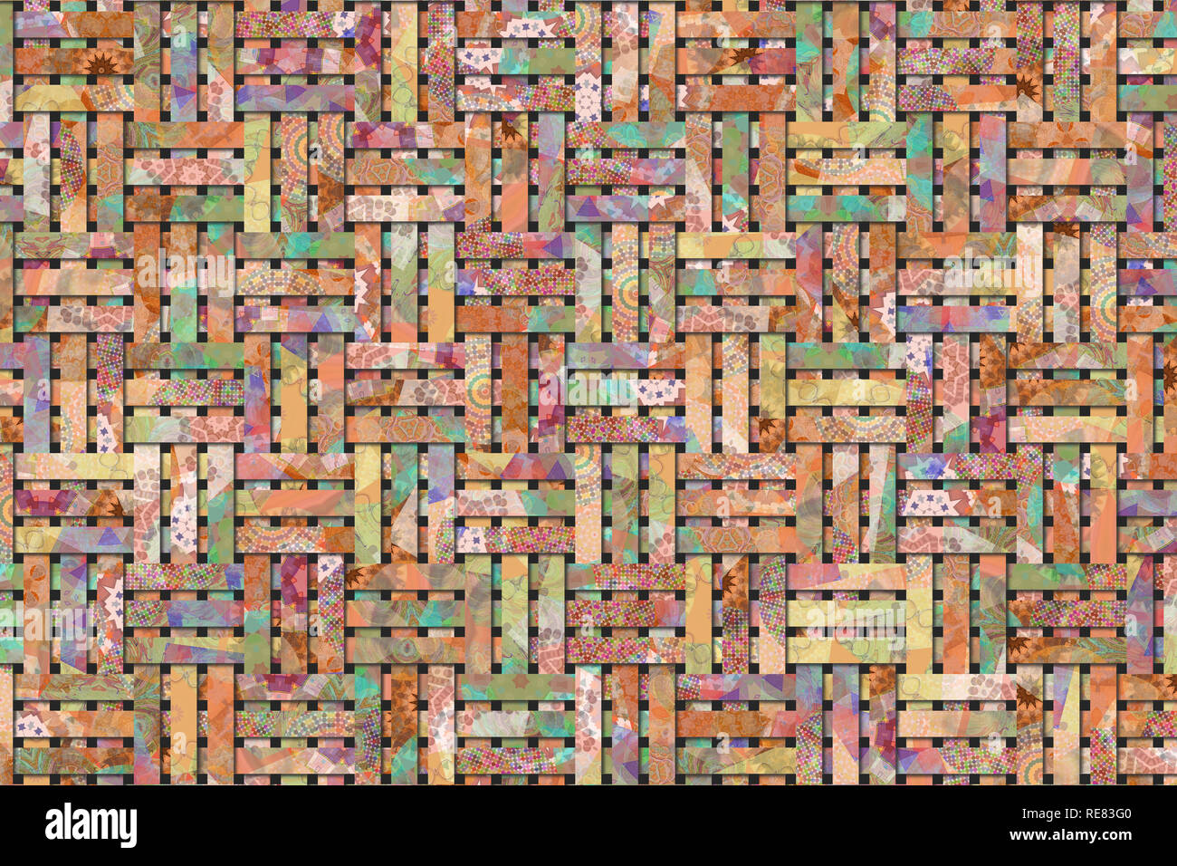 Abstract rattan woven mat, artistic for graphic design, catalog ...