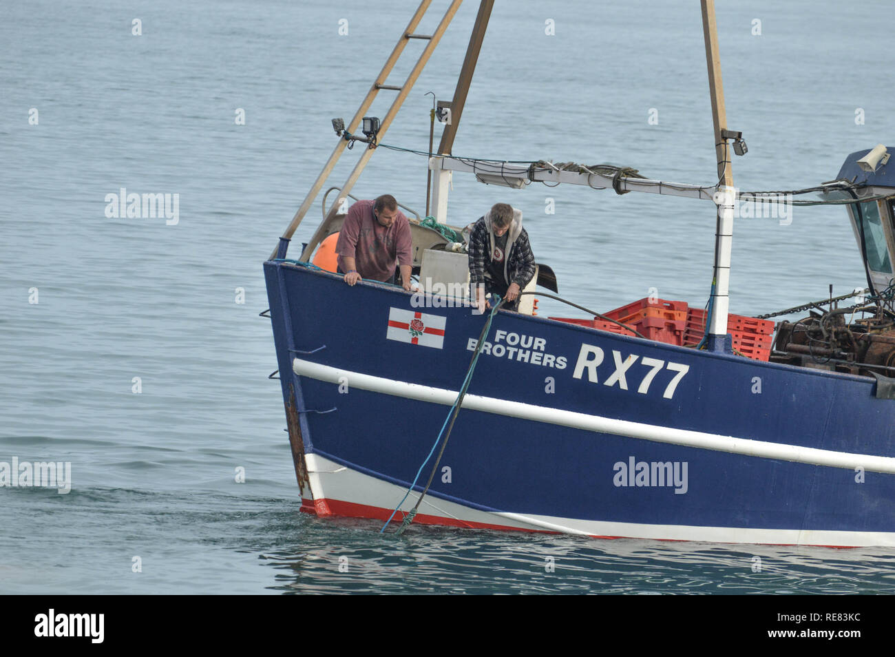 Hasting Fishing town sea side resort Stock Photo - Alamy