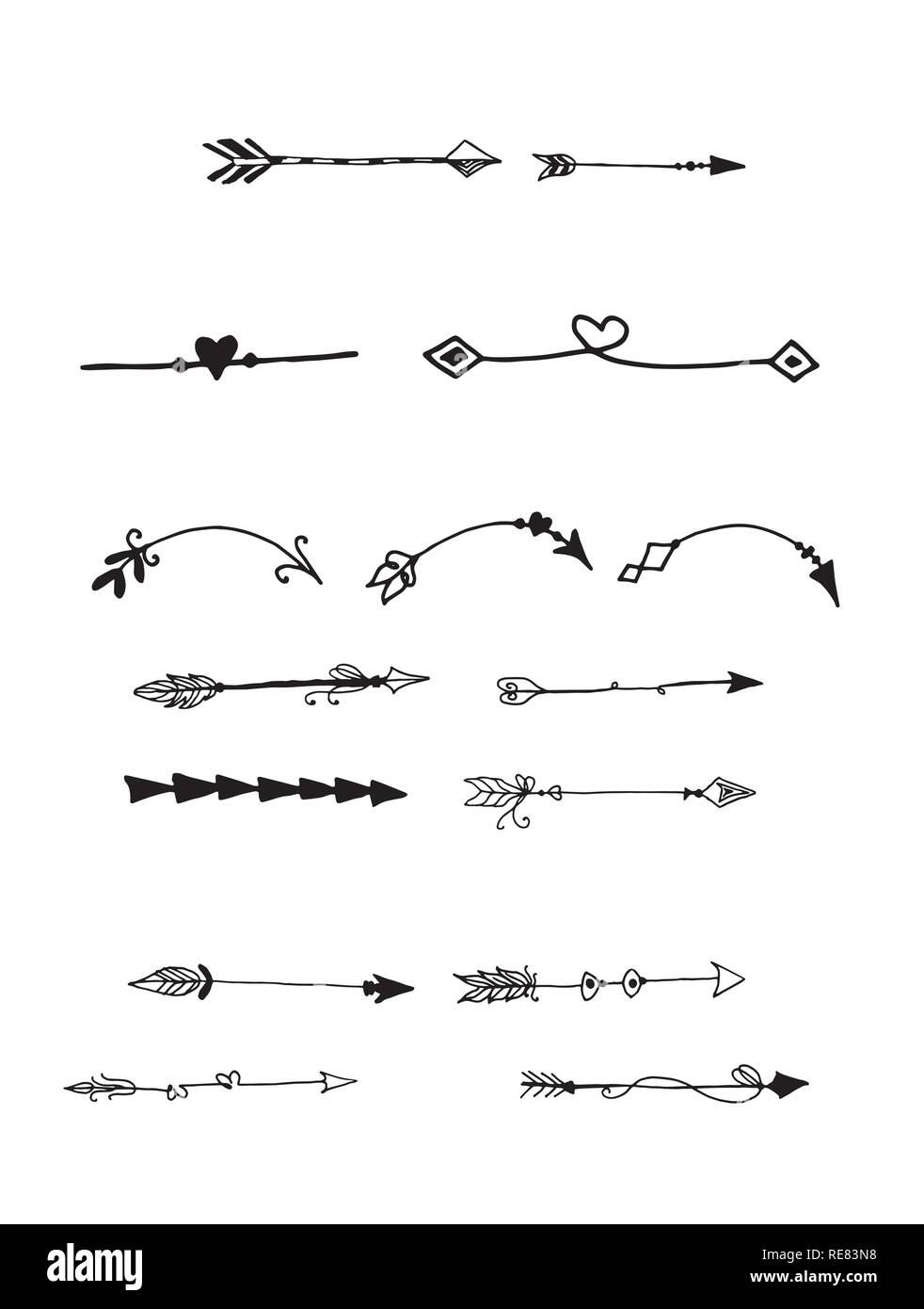 Tribal doodle hand drawn vector Stock Vector Image & Art - Alamy