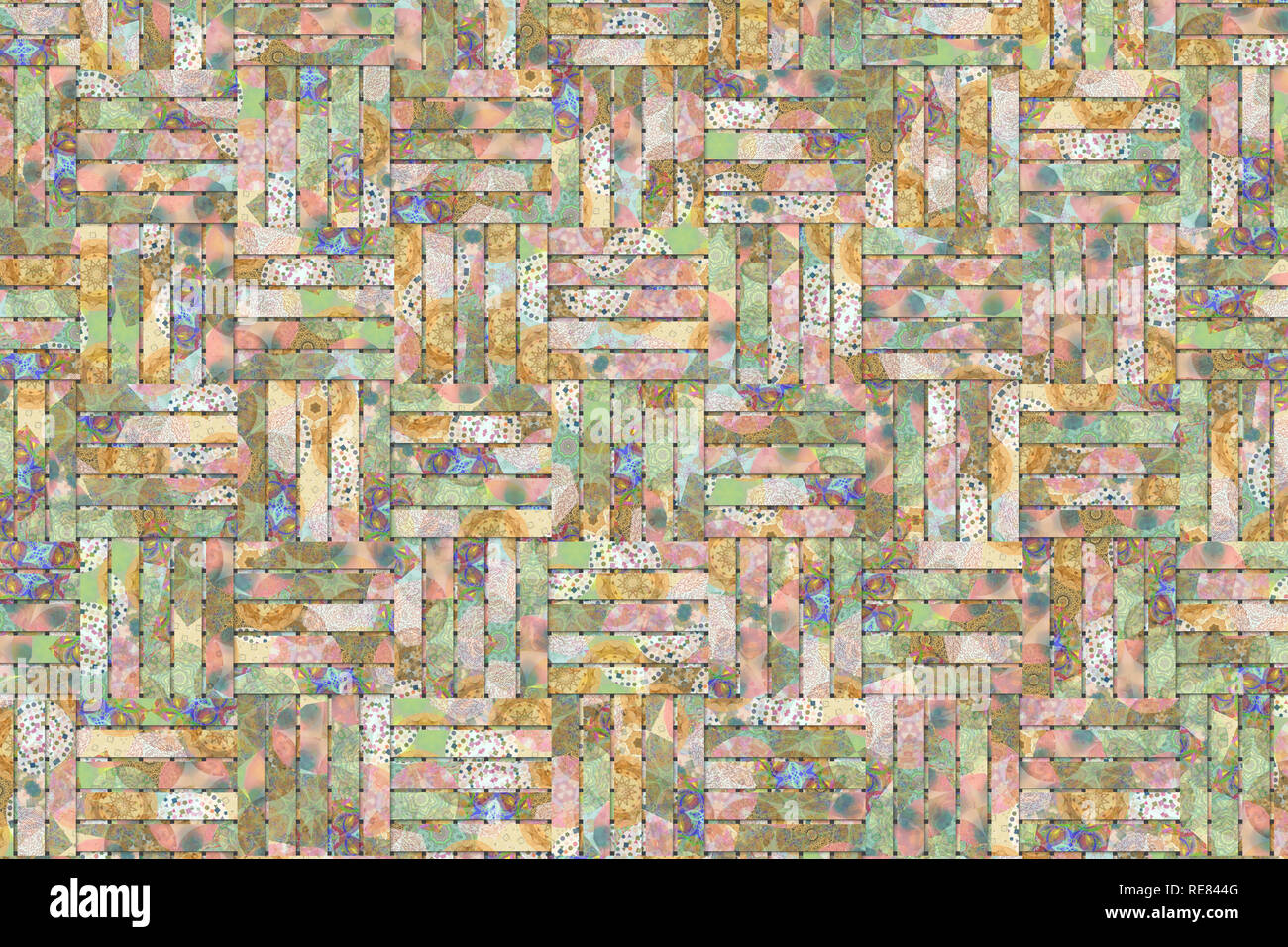 Rattan woven mat illustrations background, for graphic design ...