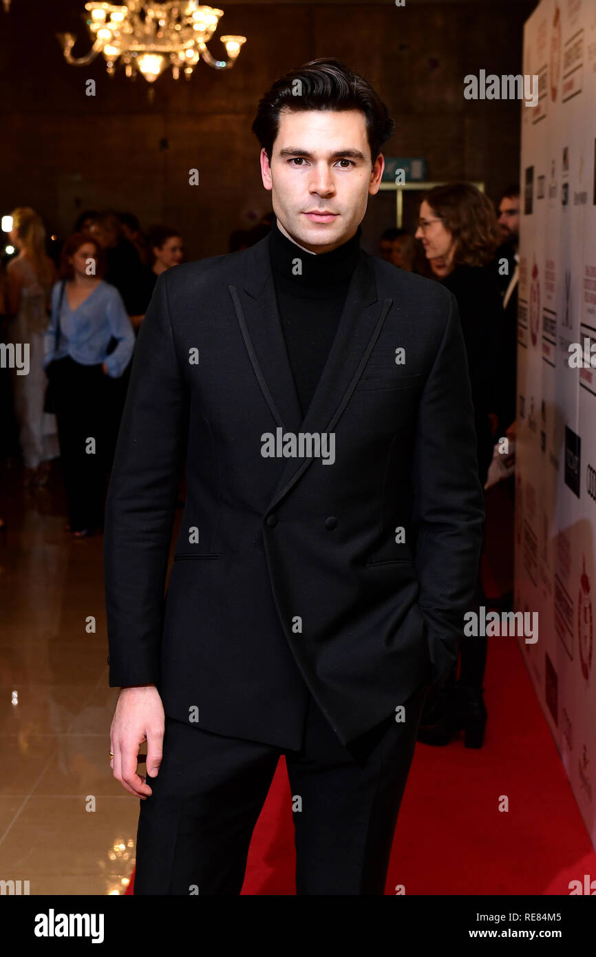 Ossian Luke attending The annual Critics' Circle Film Awards 2019 at ...