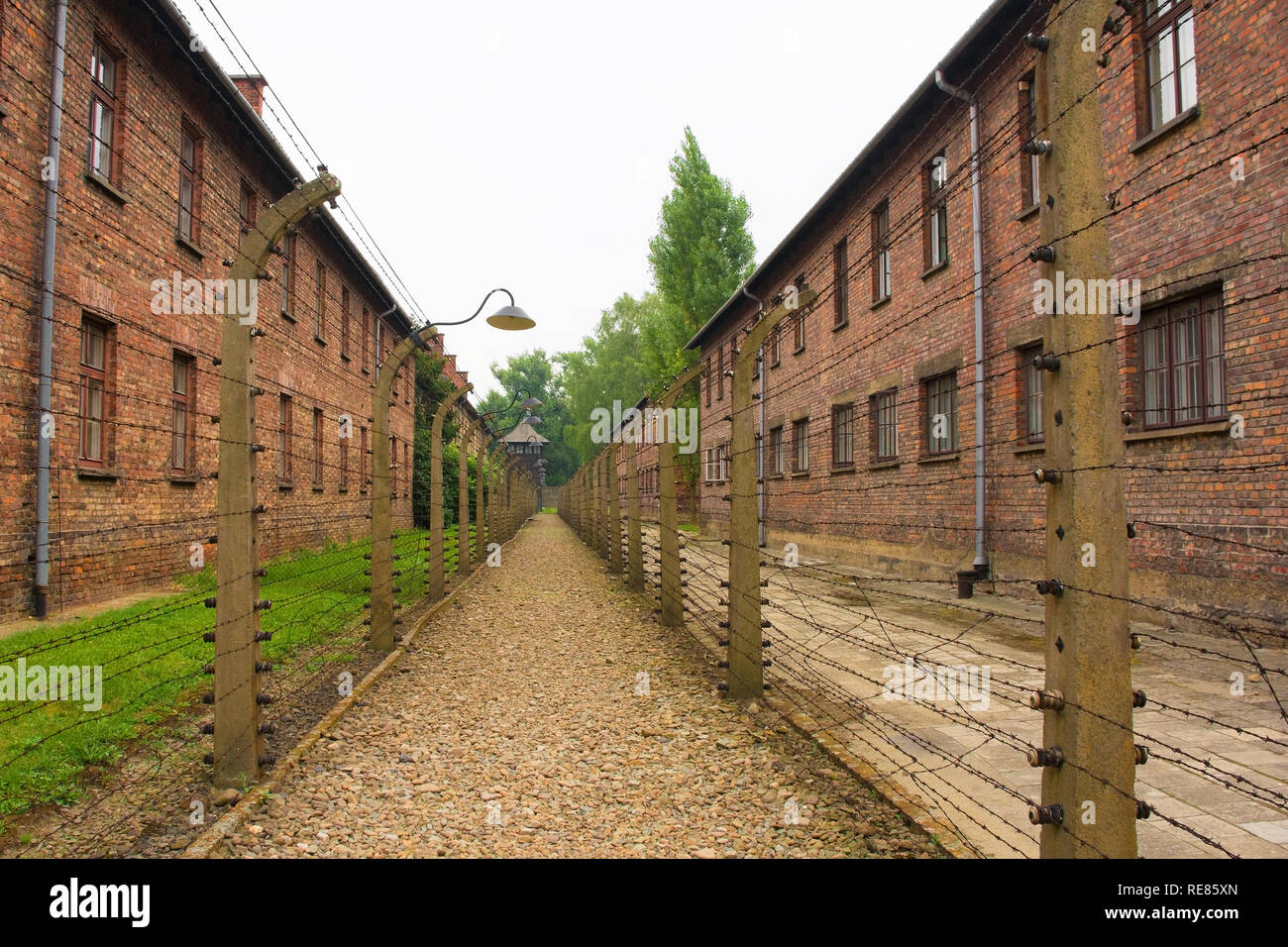 The Auschwitz concentration camp in Poland Stock Photo - Alamy